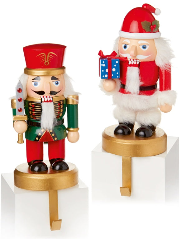 Wooden Santa Nutcracker Stocking Holder – Urban Home Range